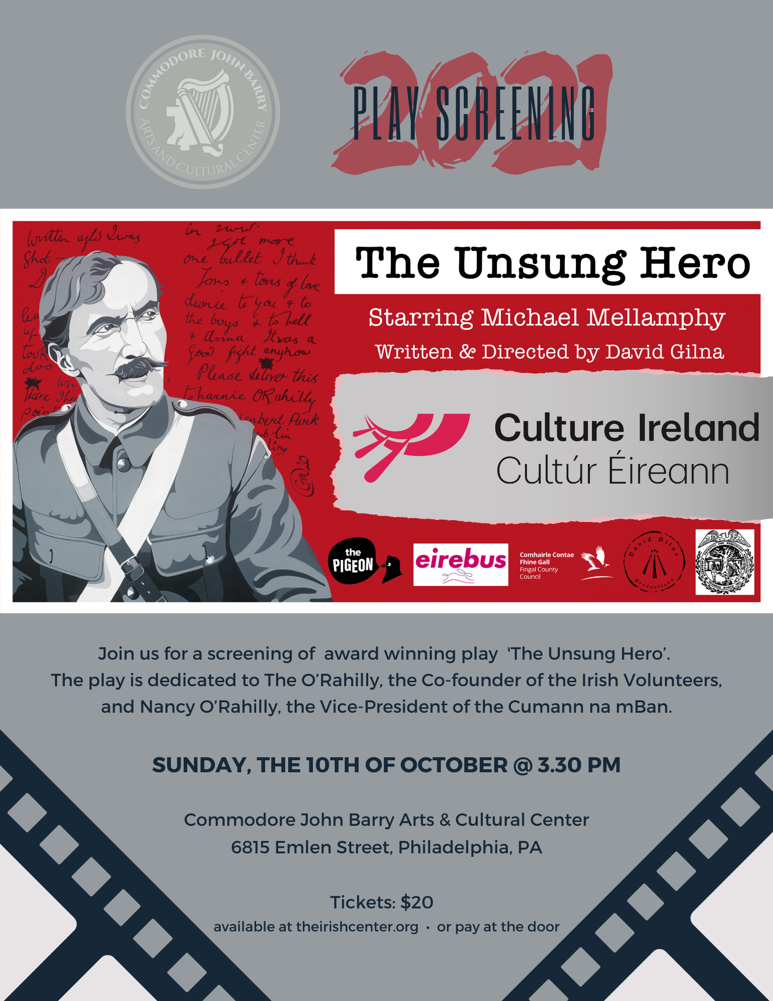 Play Screening: The Unsung Hero – Commodore John Barry Arts and ...