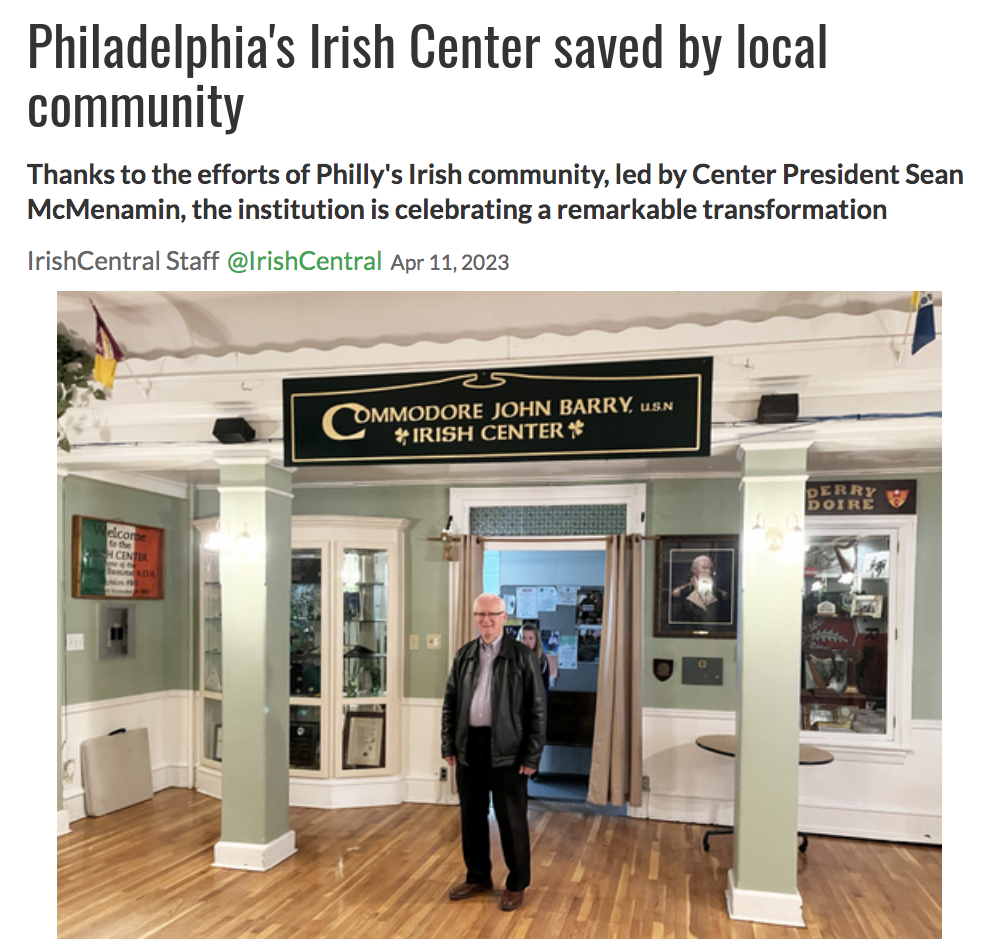 Irish Central: Philadelphia’s Irish Center saved by local community ...