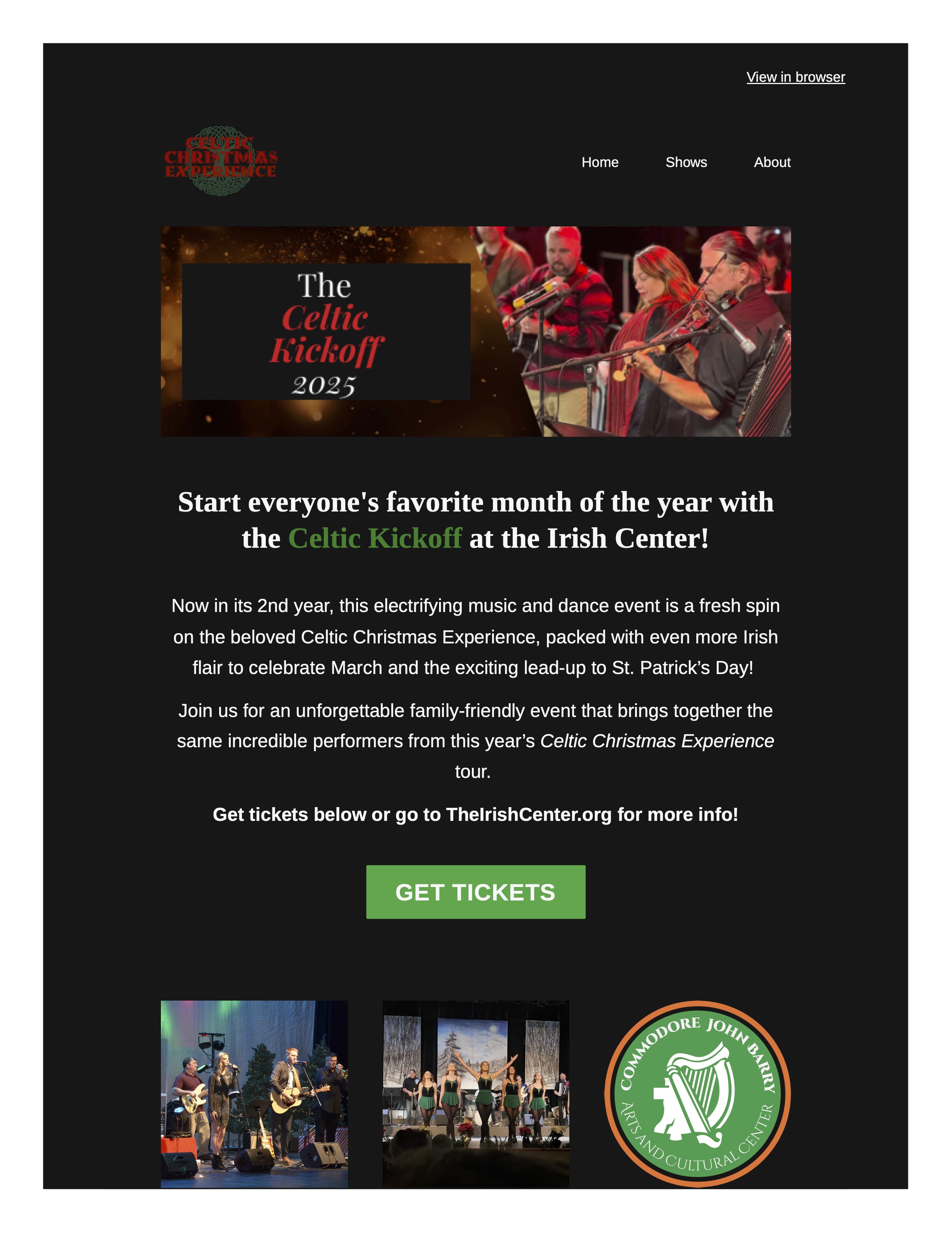 Celtic Kick Off at the Irish Center! – Commodore John Barry Arts and ...