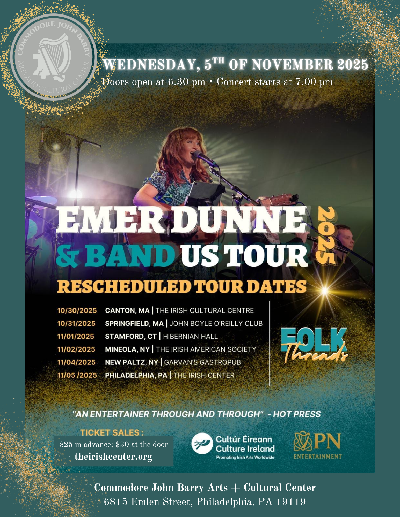 Emer Dunne Concert – rescheduled – Commodore John Barry Arts and ...